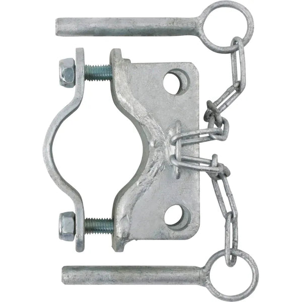 Verzinkte Schelle 60mm mit 2 Haltern