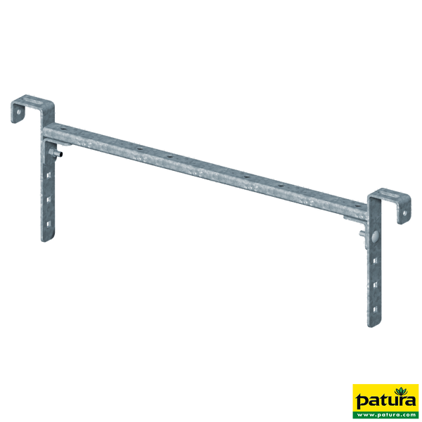U-bracket for aisle runner/trough, height-adjustable, for floor B= 75