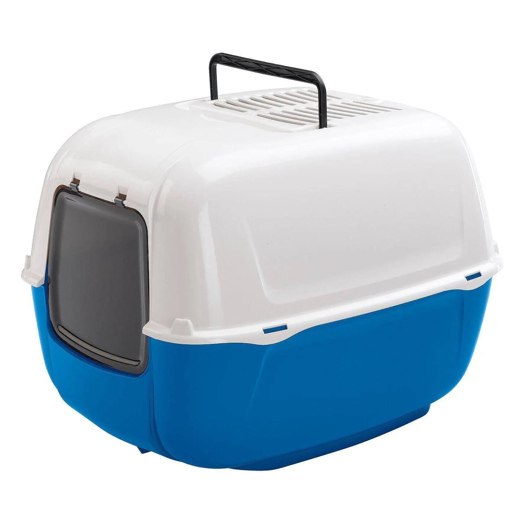Prima cat litter box: Blue, practical, odor-free