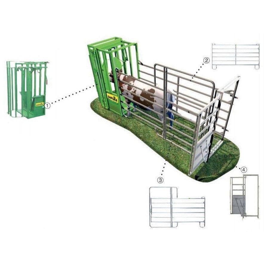 Treatment unit for cattle - catching, treating, fitting