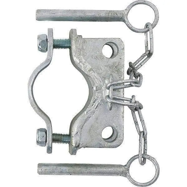 Verzinkte Schelle 60mm mit 2 Haltern